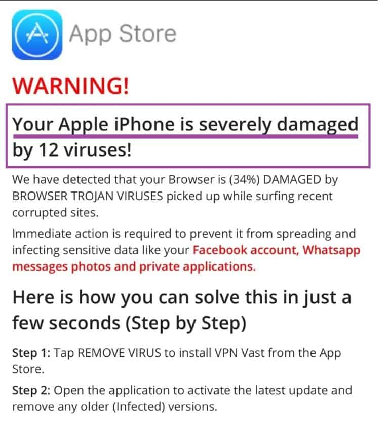 Remove Your iPhone is Severely Damaged Virus - Malware Complaints